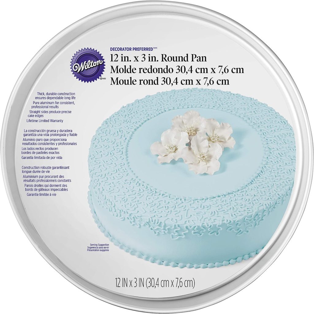 wilton 12x3 Round Tall Cake Pan Aluminum - Acado Distribution